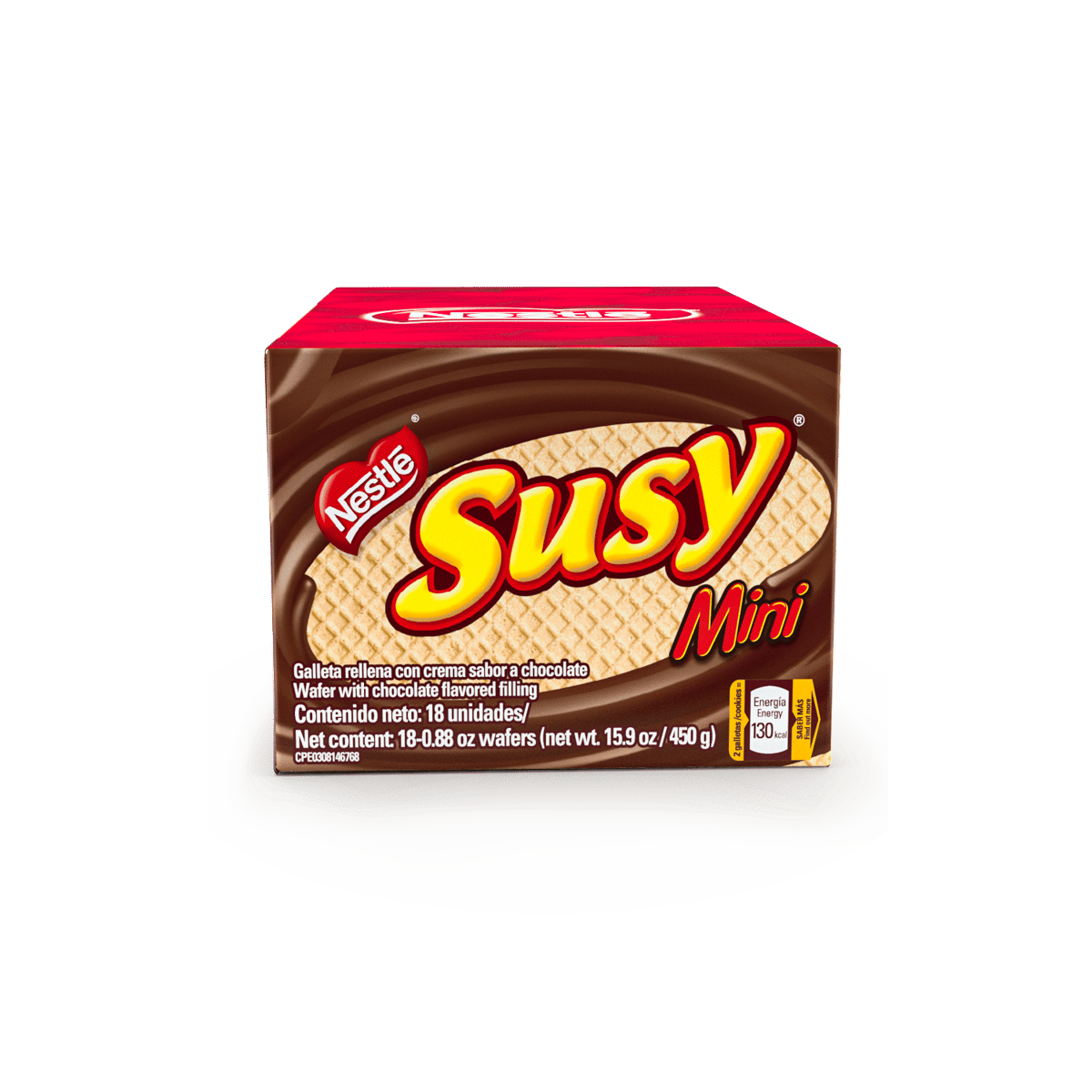SUSY® Mini Galleta con crema de Chocolate x18